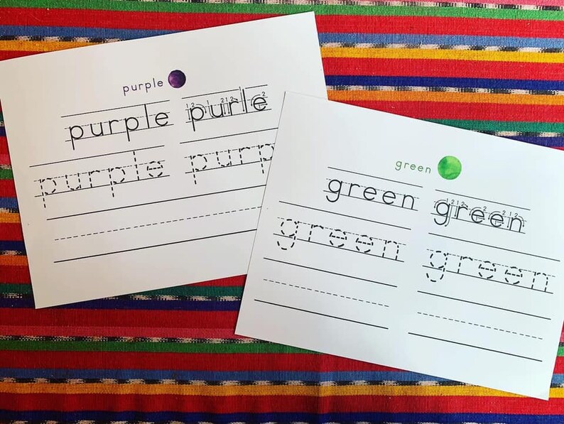 Color Song Spelling Posters, Readers, Word Work and Handwriting - Etsy