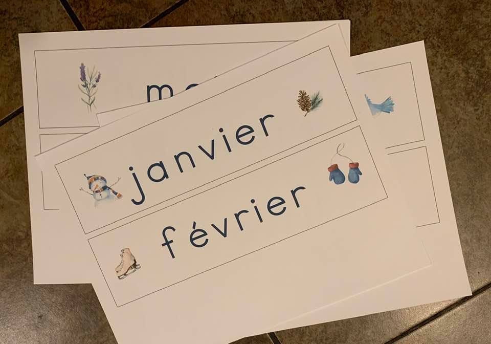 French - Months of the Year - Etsy