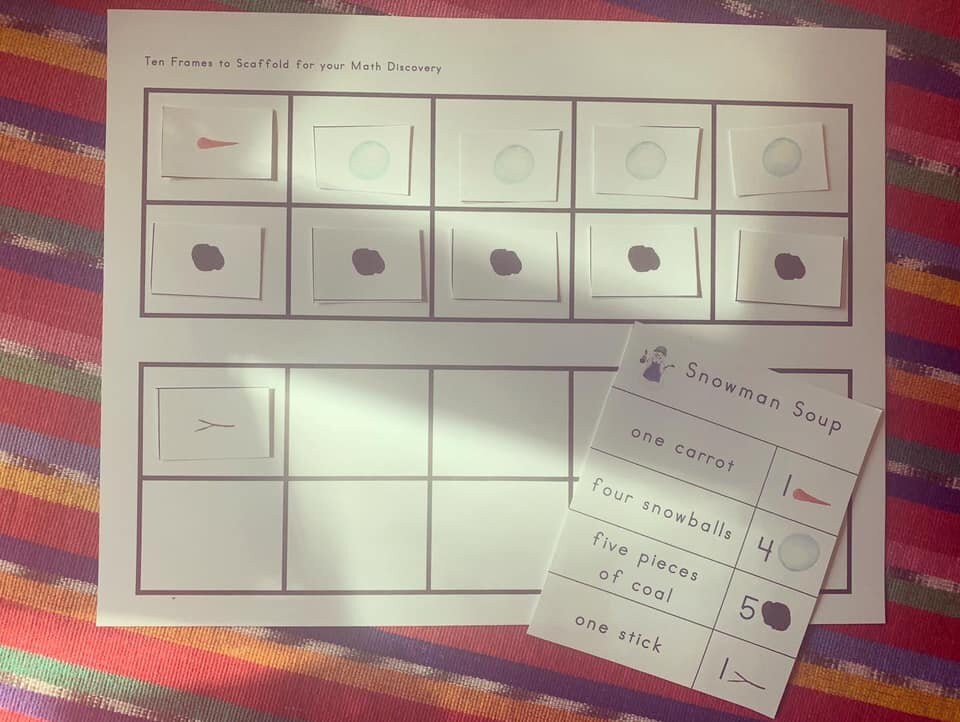 Snowman Soup Math Game - Etsy