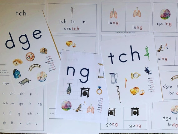 Digraph Part 3: NG DGE TCH - Etsy