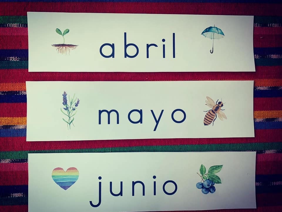 Spanish Months of the Year - Etsy