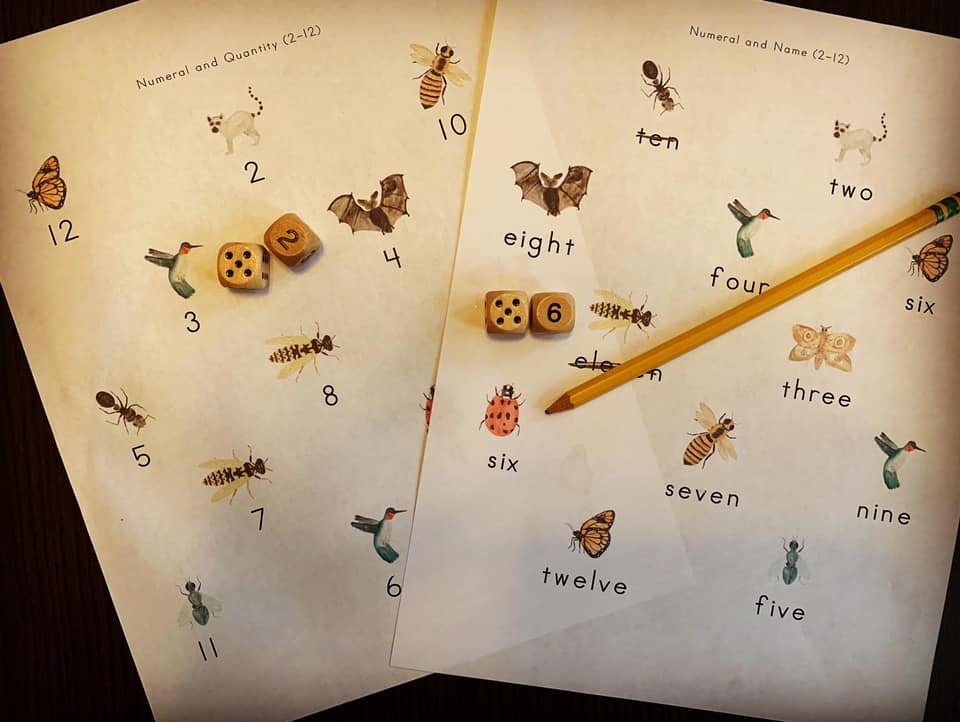 3 Parts of a Number Dice Game 1-6 and 2-12 Options With - Etsy