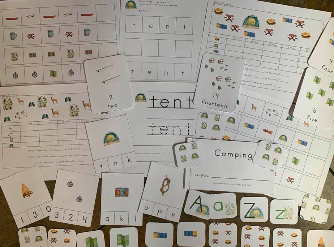 Camping Early Years Set - Etsy
