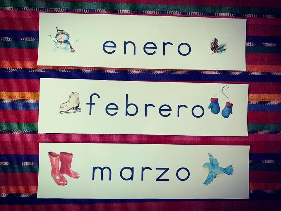 Spanish Months of the Year - Etsy