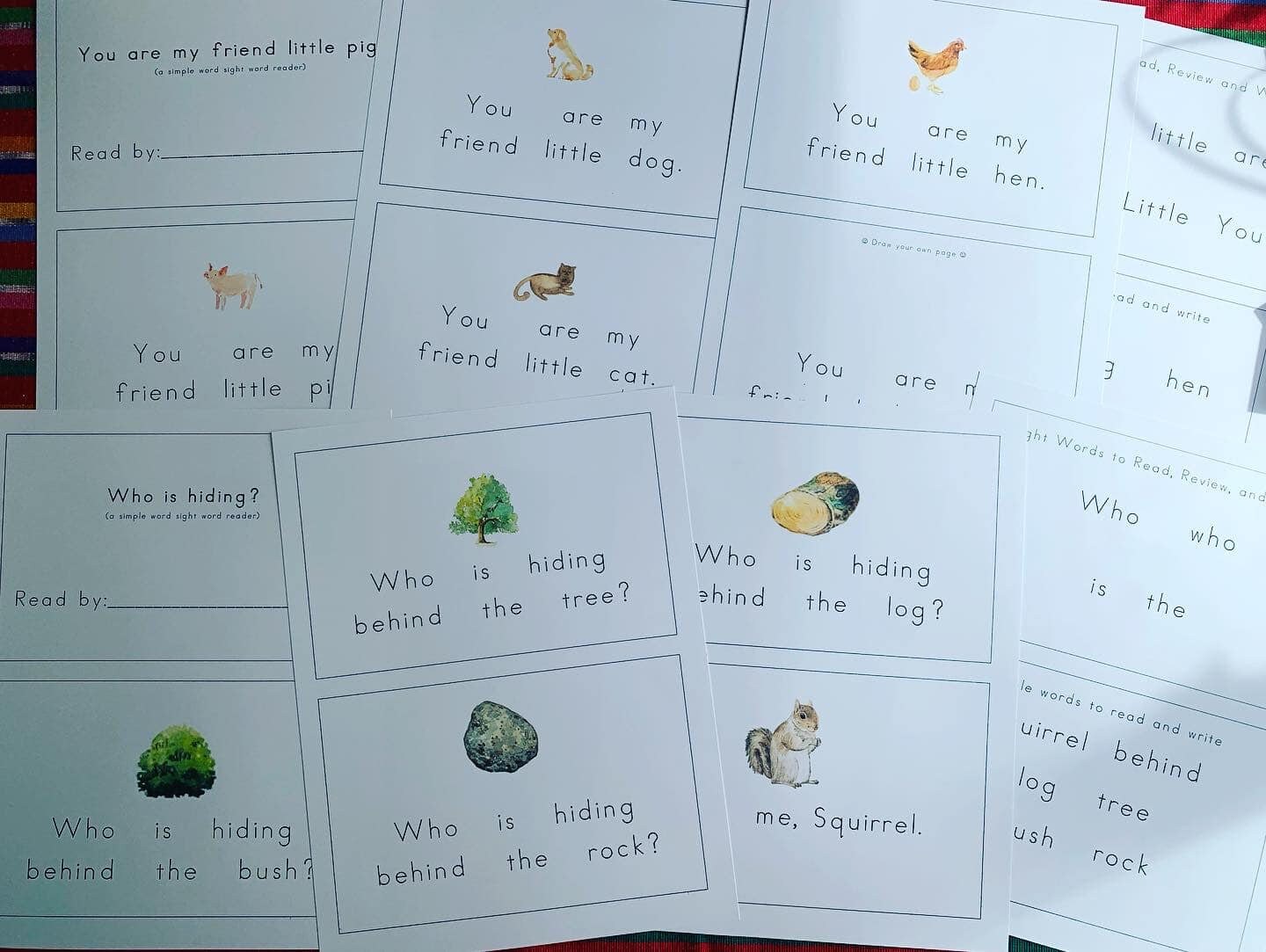 Sight Word Simple Readers Set 1 - Etsy