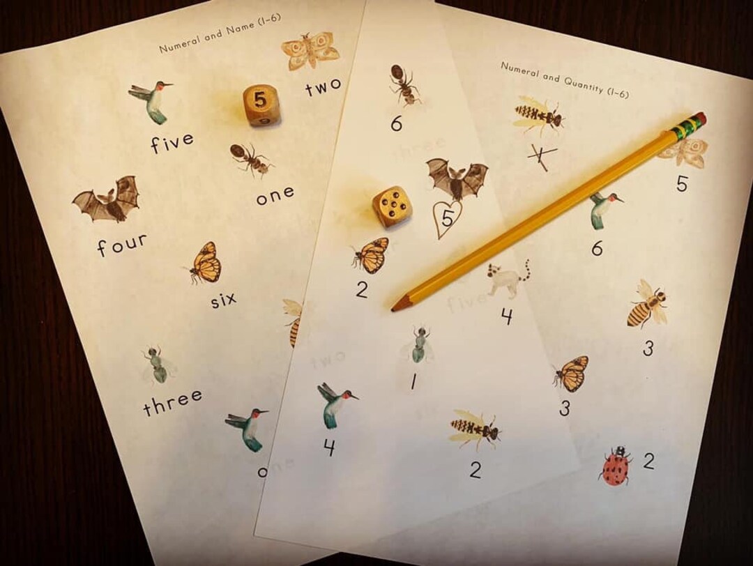 3 Parts of a Number Dice Game (#1-6) and (#2-12) Options With ...