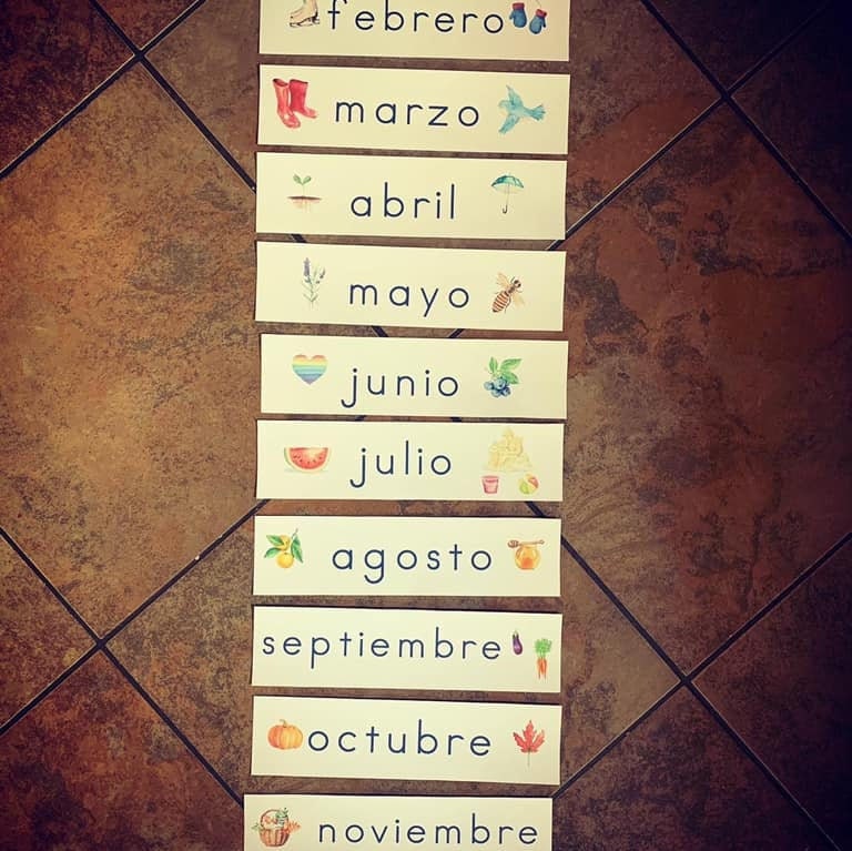 Spanish Months of the Year - Etsy