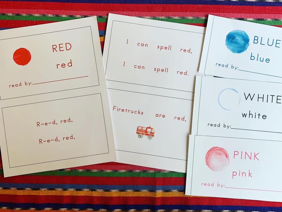 Color Song Spelling Posters, Readers, Word Work and Handwriting - Etsy