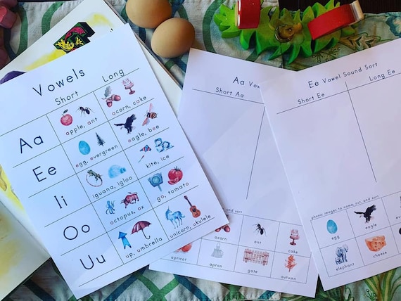 Vowels Short and Long Poster for Decoration and Learning | Etsy
