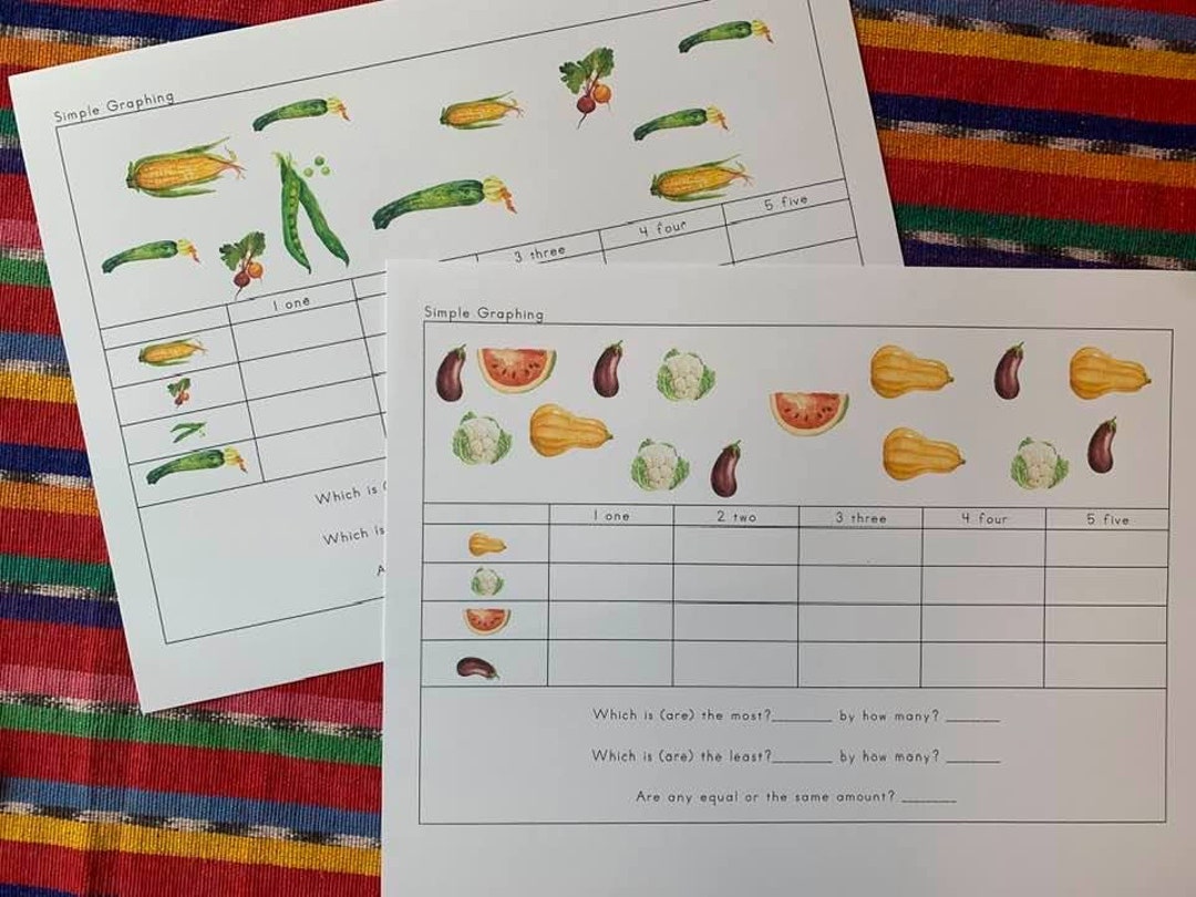Gardening Simple Patterns, Graphing, and Sorting Mini Bundle - Etsy New ...