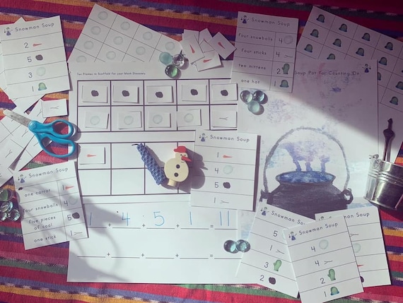 Snowman Soup Math Game | Etsy