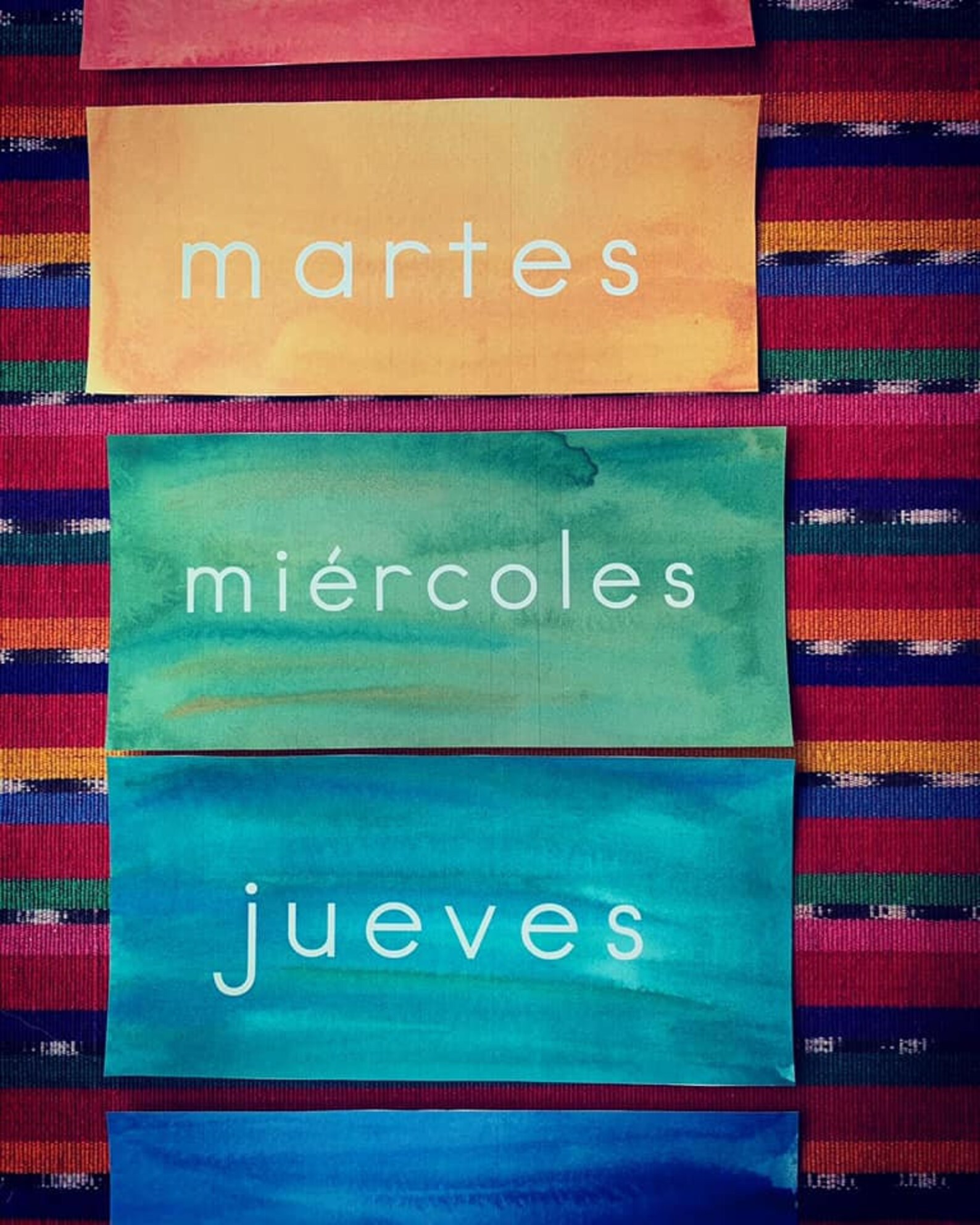 Spanish Days of the Week | Etsy