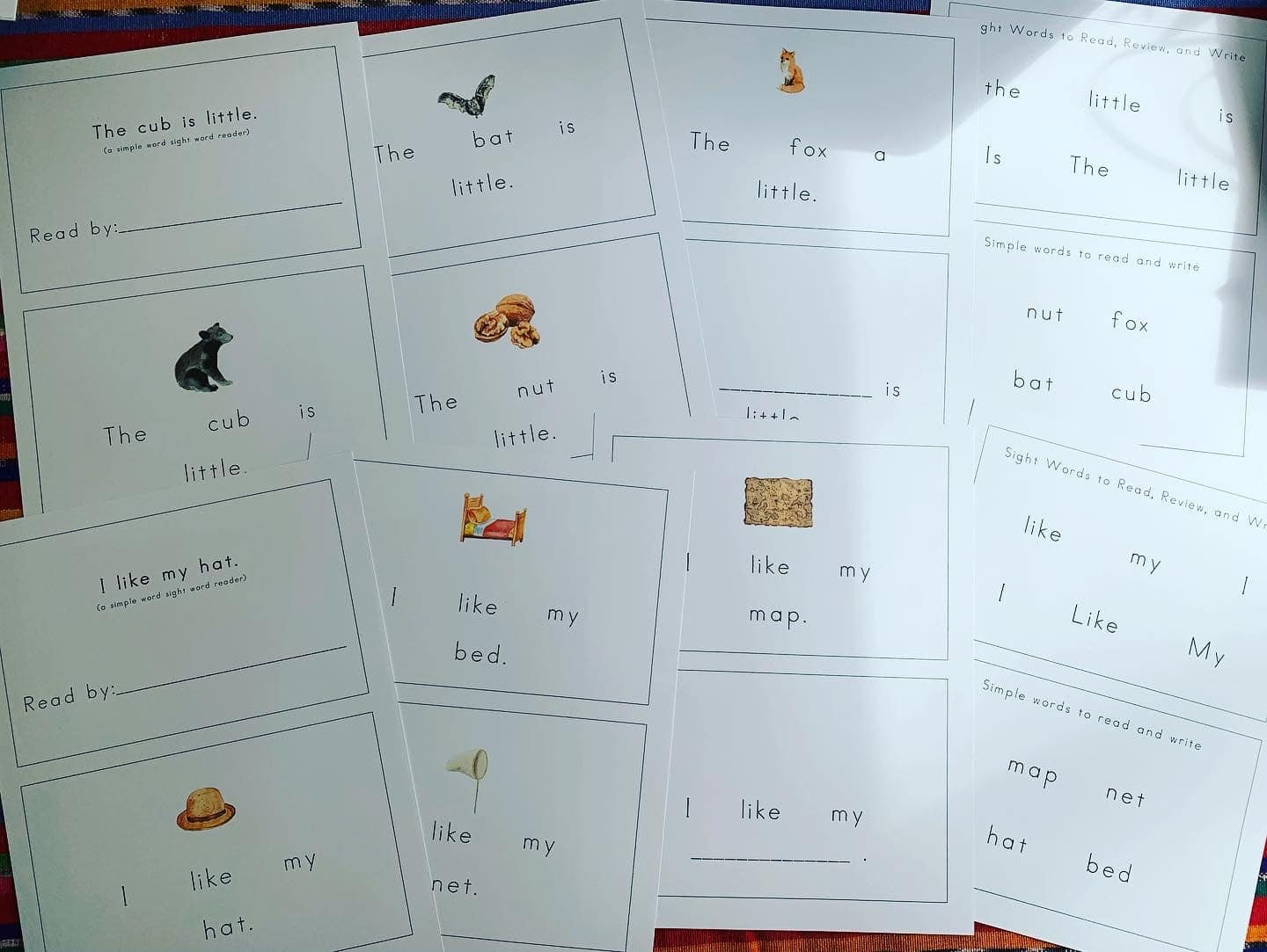 Sight Word Simple Readers Set 1 - Etsy