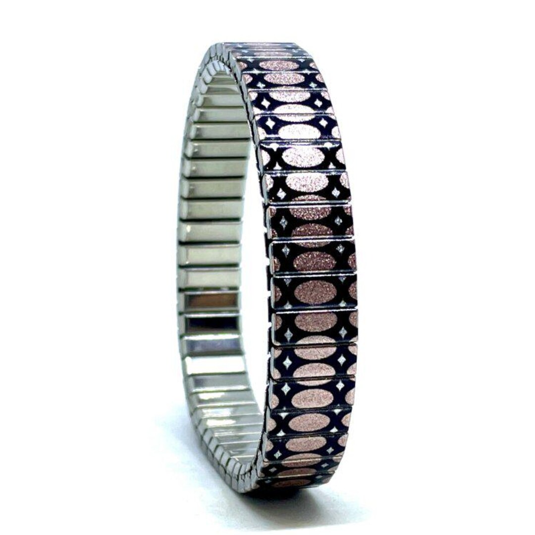 Urband London Rose Metallic Stainless Steel Stretch Bracelet - Etsy