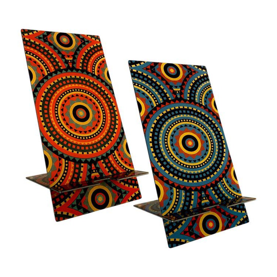Checkers Orange Mexican Metallic Stainless Steel Smartphone Stand ...