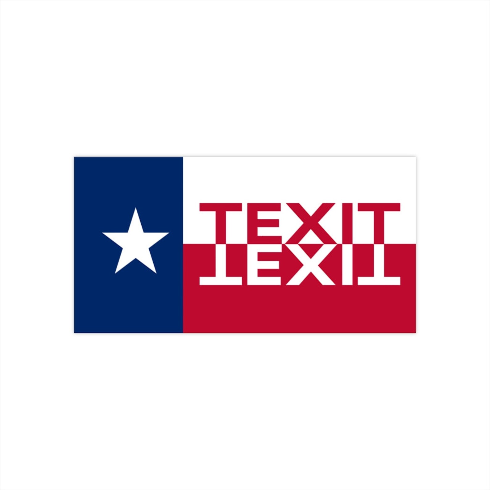Texit Bumper Sticker Republic of Texas Lone Star Flag | Etsy