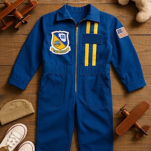 Licensed Blue Angels Youth Flight Suit and Garrison Cap - Etsy