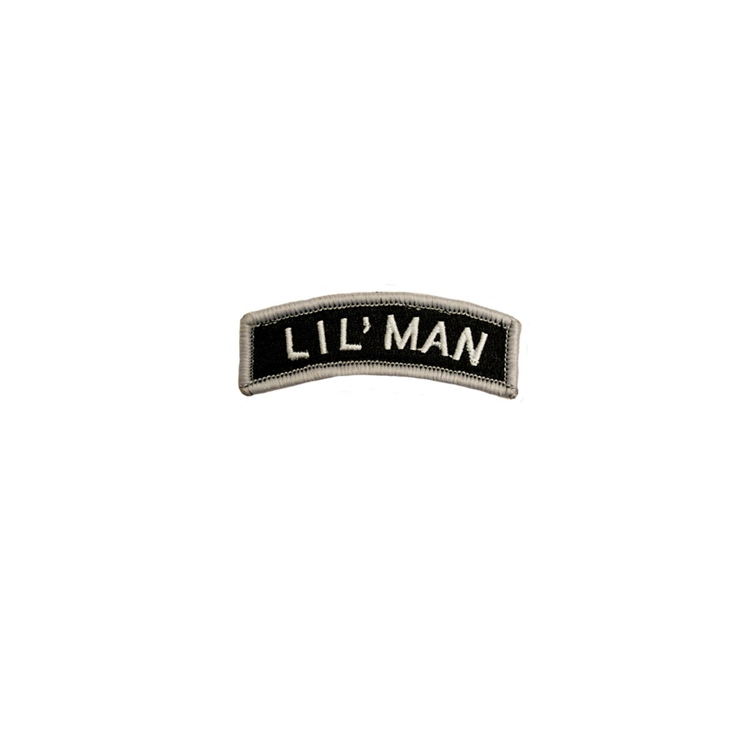 Lil' Man Patch Gray and Black - Etsy