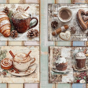 Cozy Winter Hot Cocoa Junk Journal Kit: Vintage Ephemera (PDF, JPG) - Etsy