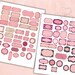 Vintage Pink Blank Labels: Ephemera for Junk Journal (digital Download ...