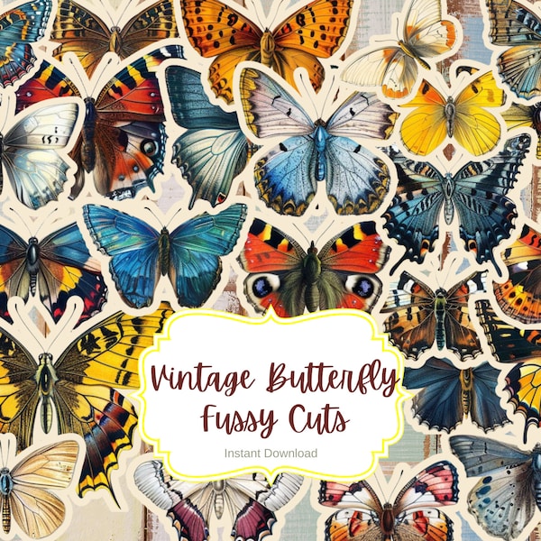 Butterfly Ephemera - Etsy