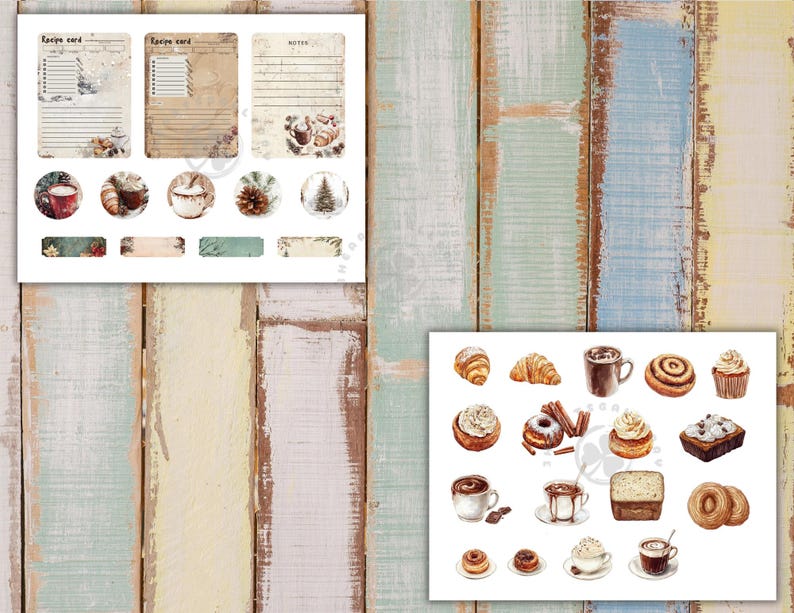 Cozy Winter Hot Cocoa Junk Journal Kit: Vintage Ephemera (PDF, JPG) - Etsy