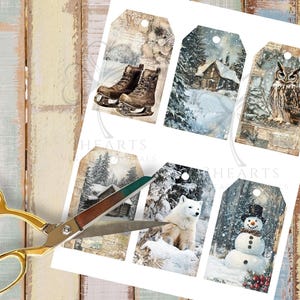 Cozy Winter Wonderland & Winter Woods Pages, Vintage Ephemera ...