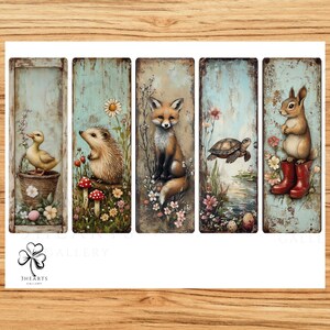10 Spring Animals Printable Bookmarks, Digital Download JPG Bookmark ...
