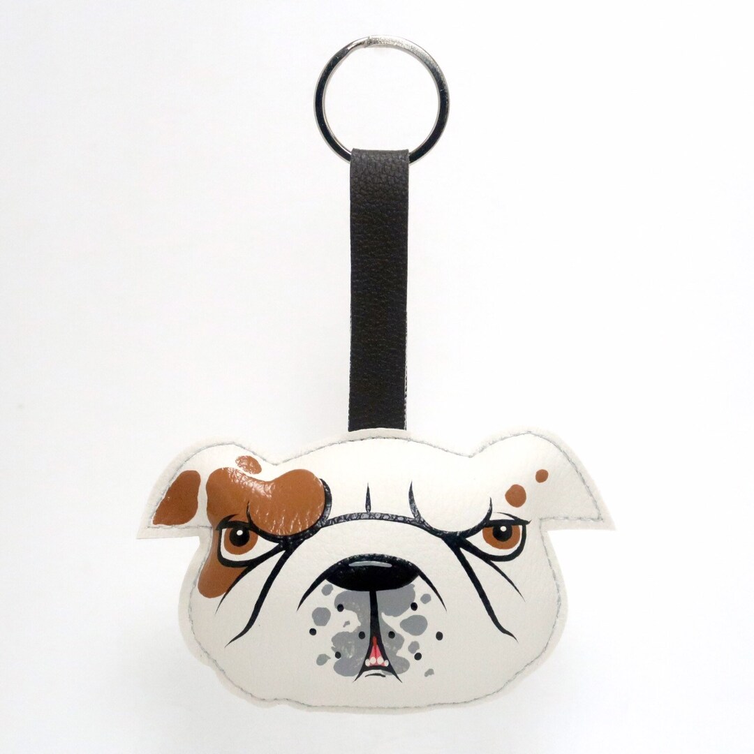 English Bulldog Keychain ,english Bulldog Bag Charm,handmade Keychain ...