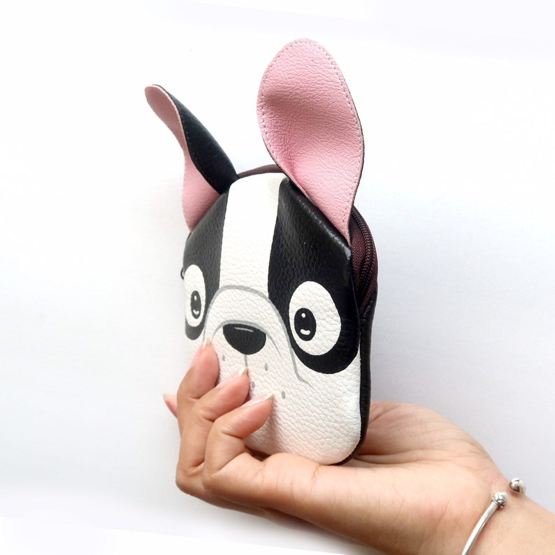 French Bulldog Coin Purse.hand Painted Bag Small Synthetic - Etsy