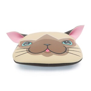 Siamese Cat Coin Purse.hand Painted Bag Small Synthetic Leather ,zipper ...