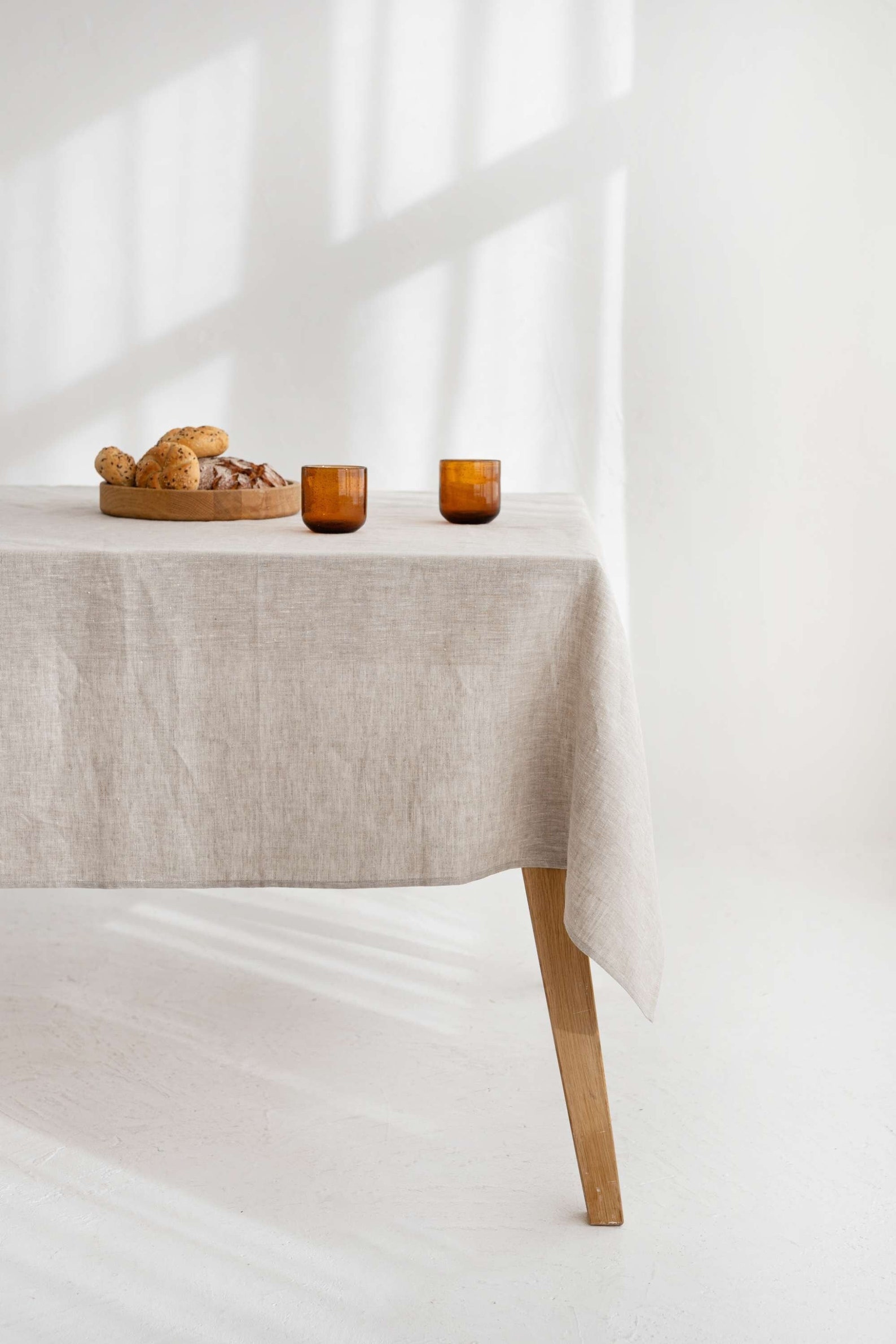Washed Linen Tablecloth, Dinning Tablecloth, Home Style Linen, Square ...