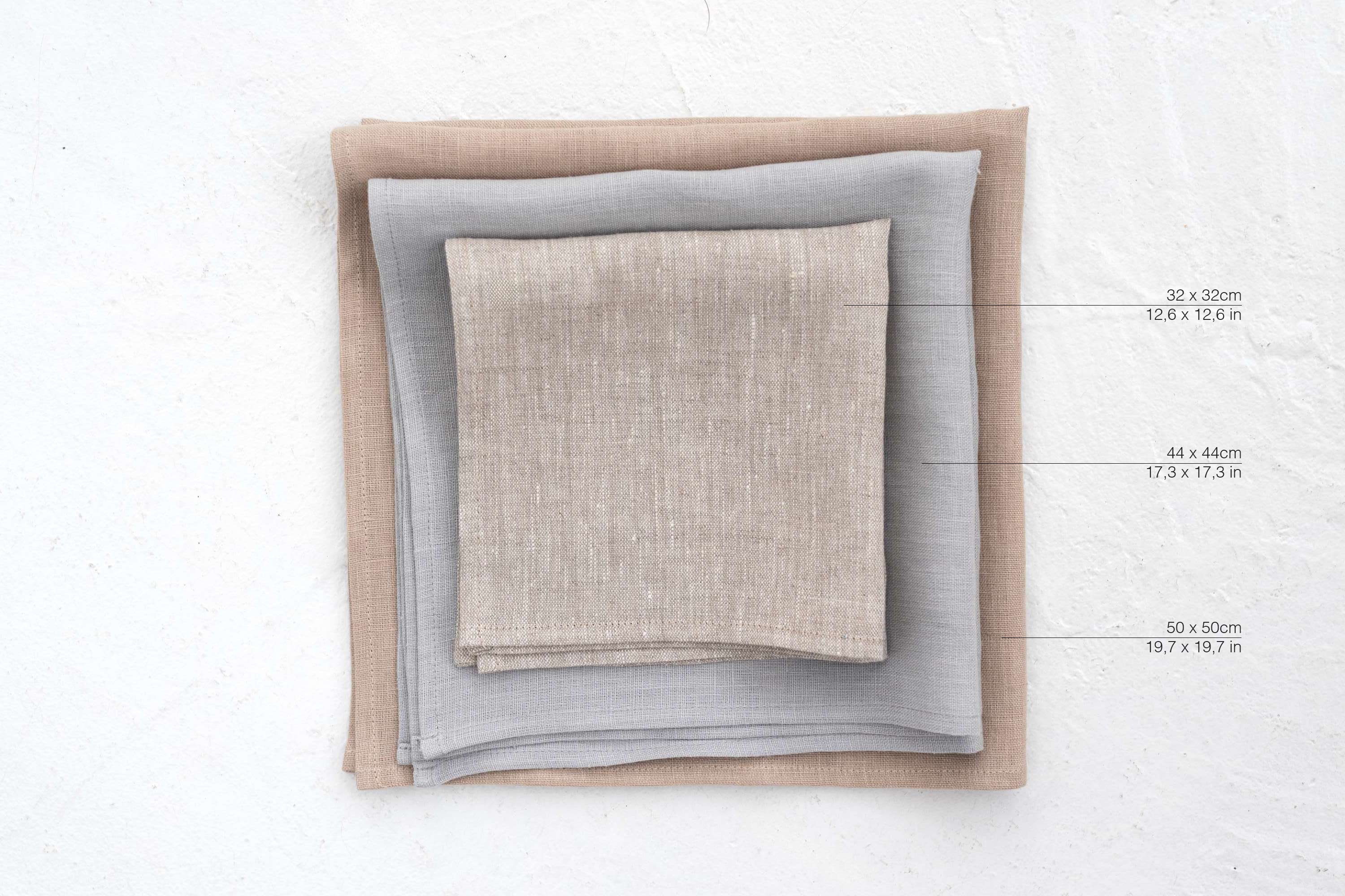 Washed Linen Napkins, Serviettes, Soft Linen Napkins, Linen Face ...