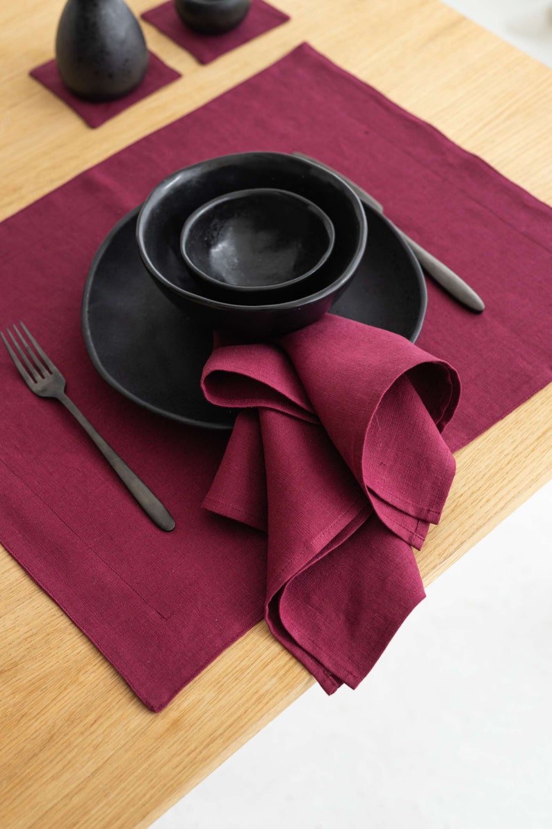 Textile Placemats, Simple Table Placemats, Casual Linen Placemats, Sand ...