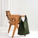 Green Linen Bag, Shoulder Grocery Bag, Marker Bag, Foldable Shopping ...