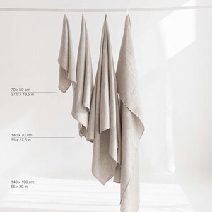 White Tea Towel, Washed Linen Tea Towel, Soft Linen Hand Towels, Pure ...