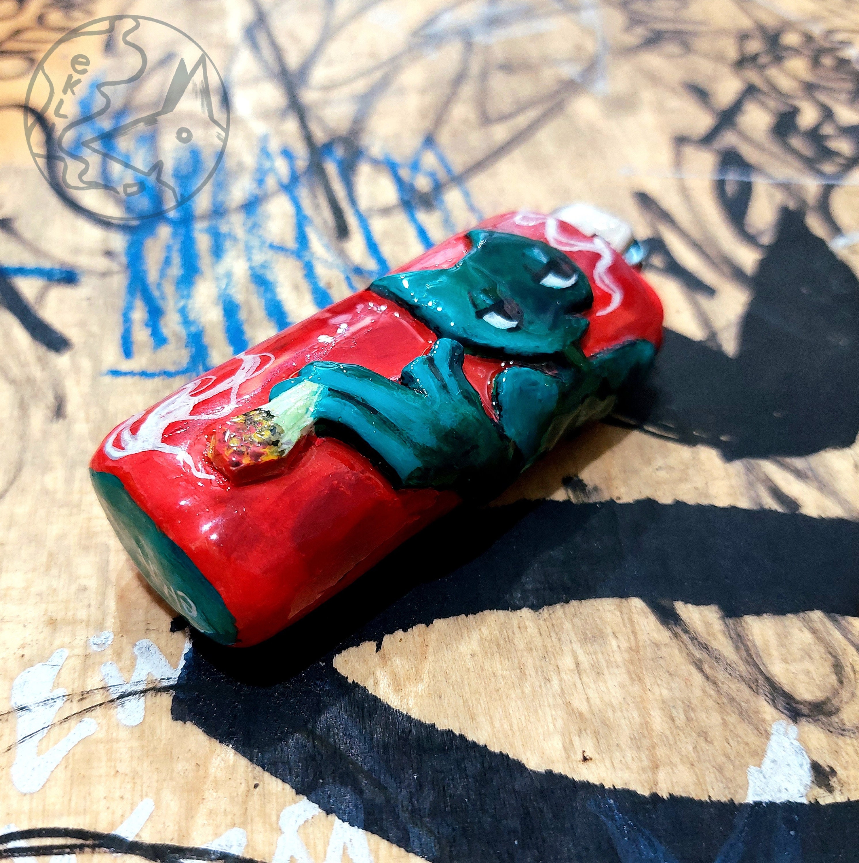 Smoking Cat Clay Lighter Case/holder/decor/sleeve for Bic - Etsy