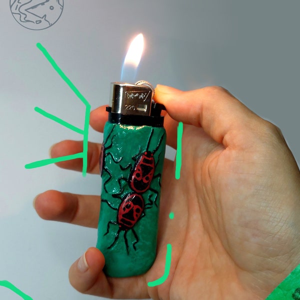 Clay Lighter Holder - Etsy