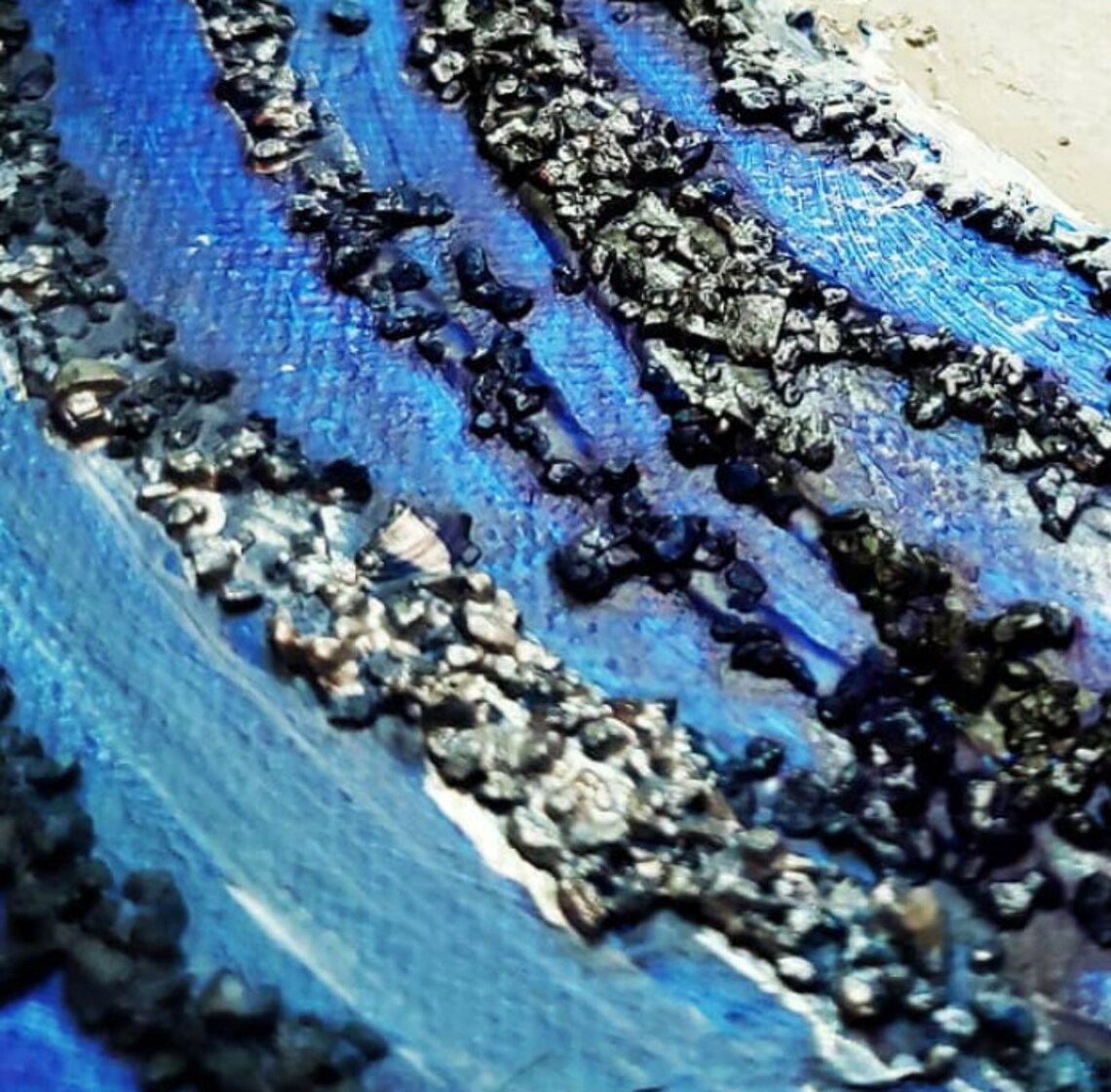 La Ilaha Illa Allah the Shahada Blue Silver Islamic CANVAS - Etsy