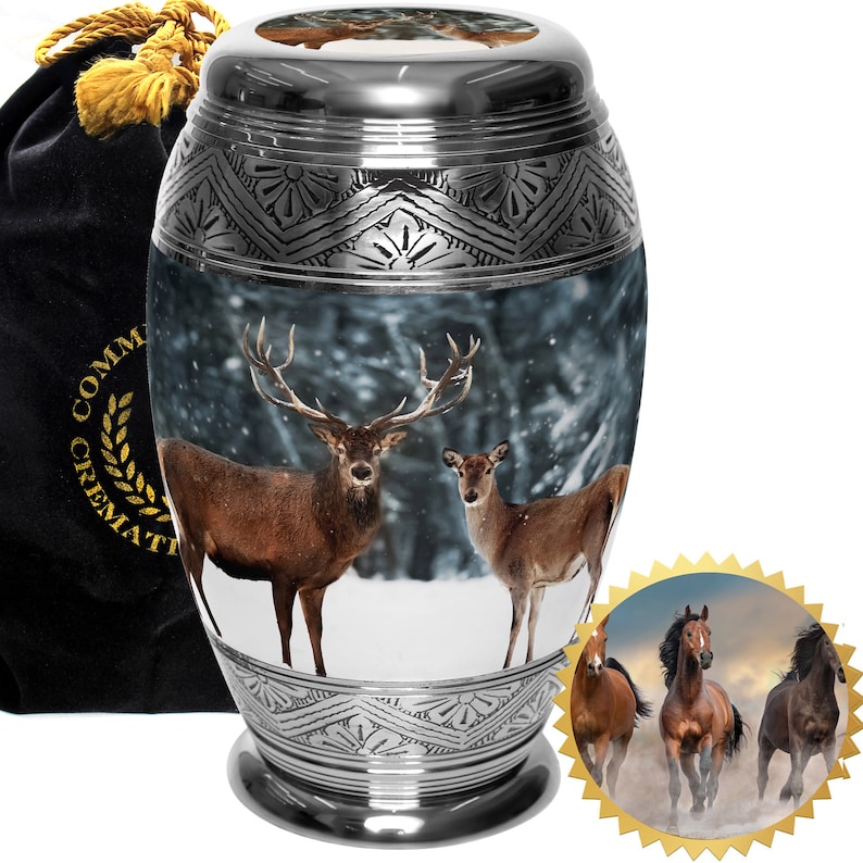 Divine Deer Cremation Urns for Human Ashes Large XL Small - Etsy