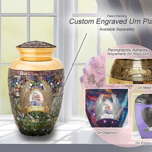Cracked Glass Cremation Urn for Human Ashes Cremation Urns for Adults ...