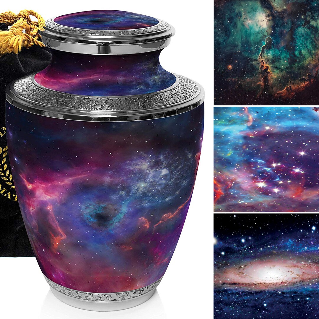 Galaxy Custom Cremation Urn Set Galaxy Urns for Human Ashes XL - Etsy