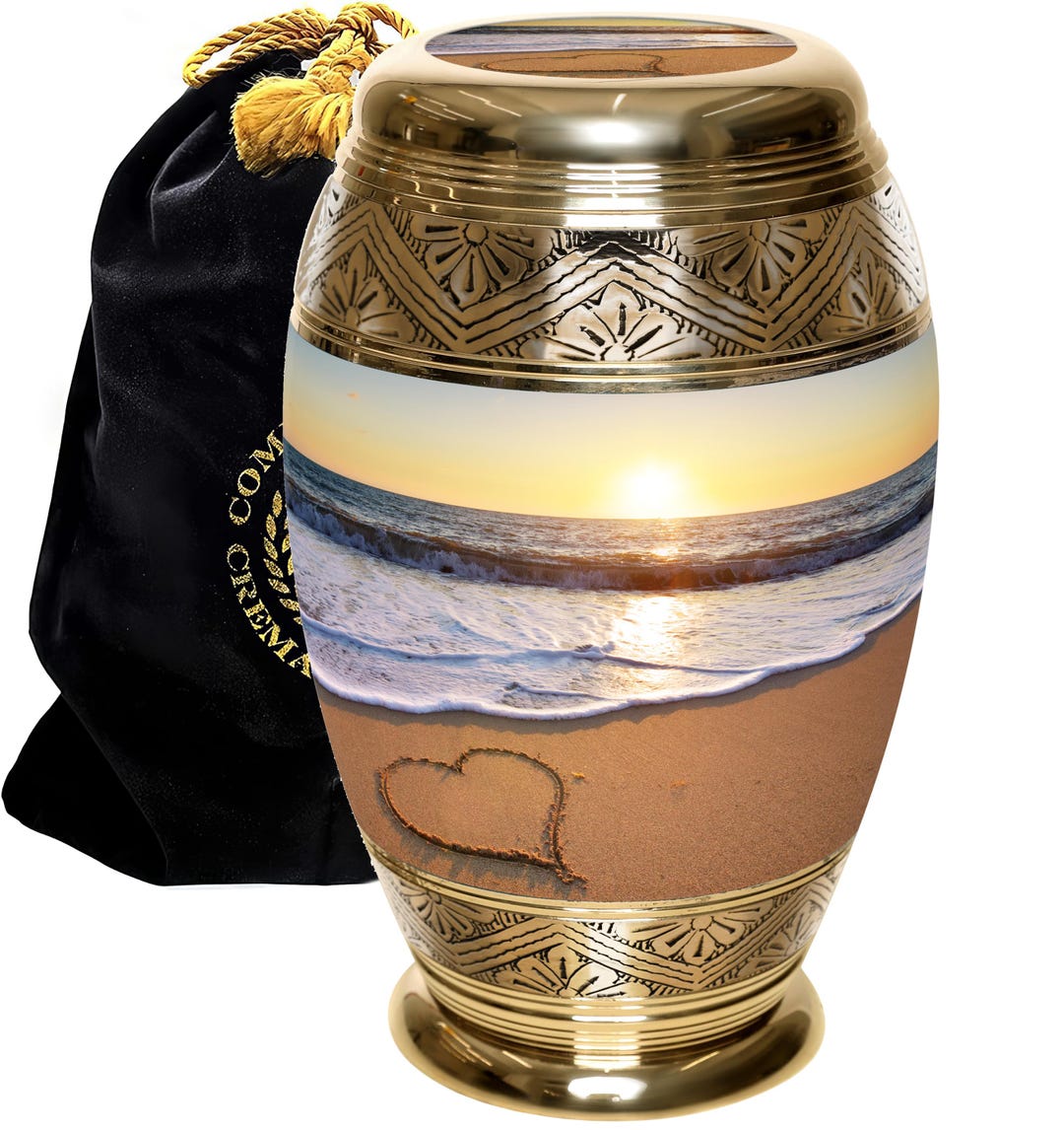 Sunset Cremation Urn for Human Ashes: Beach Memorial Urn - Etsy
