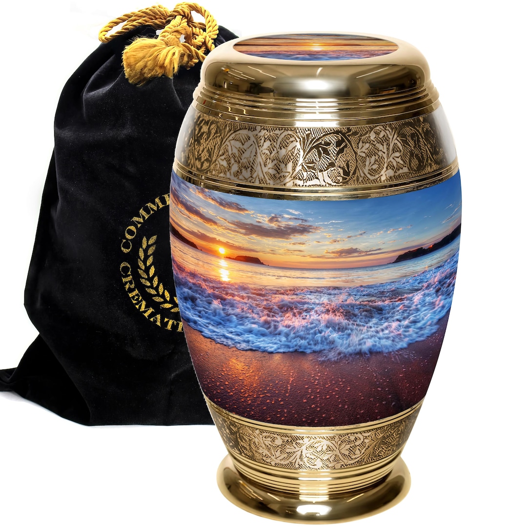 Sunset Custom Cremation Urn Set - Hawaii Urns for Human Ashes, XL L S ...