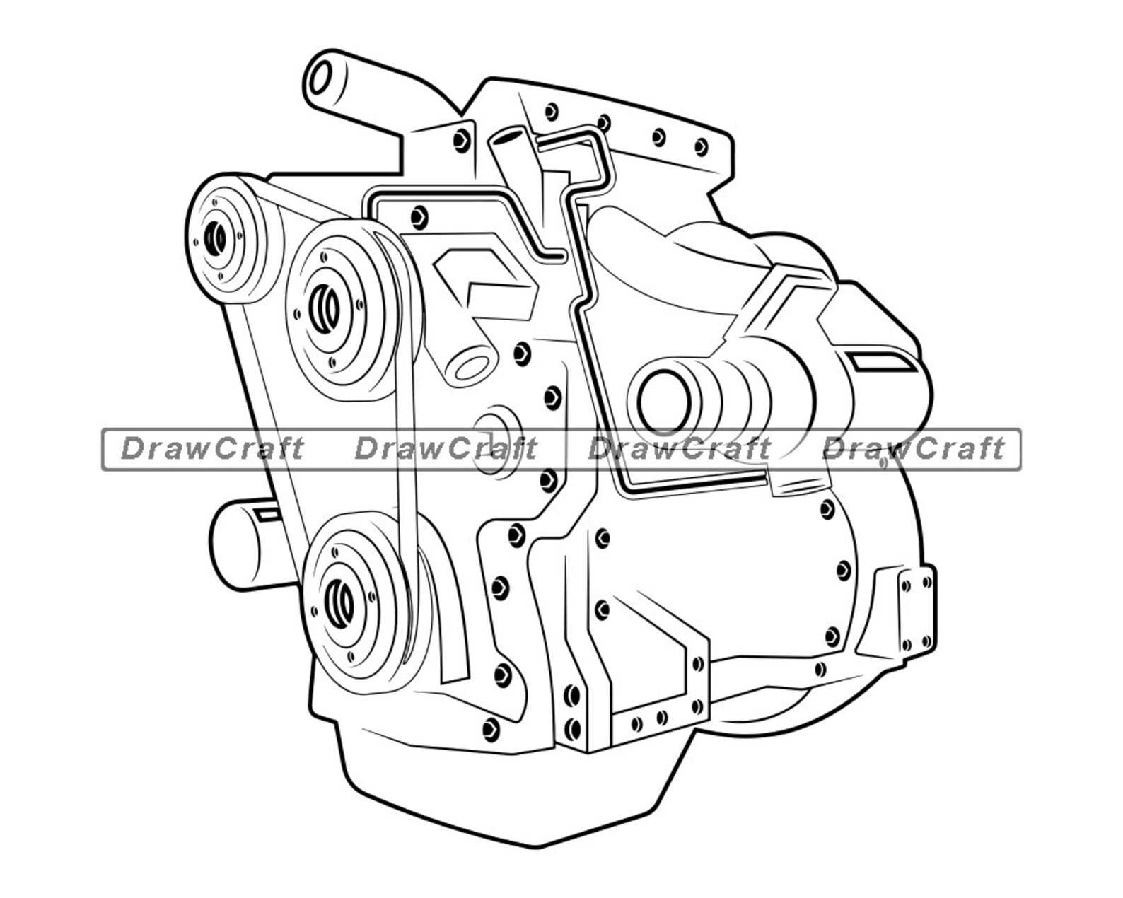Diesel Engine Outline Svg Diesel Engine Svg Diesel Engine | Etsy