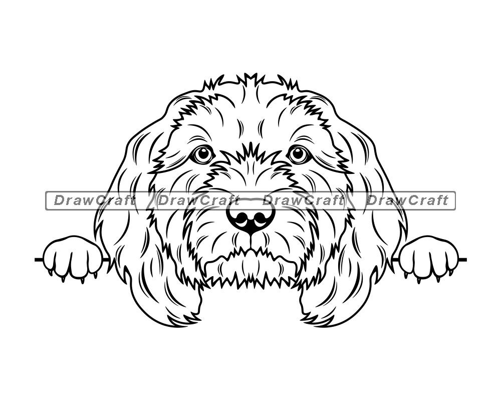 Peeking Cockapoo SVG Cockapoo SVG Peeking Dogs SVG Dog Svg | Etsy