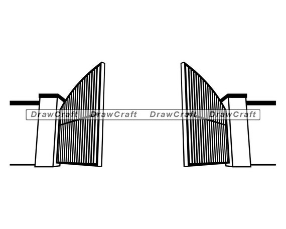 Open Gates Svg Gates Svg House Gates Svg Open Gates Cut | Etsy