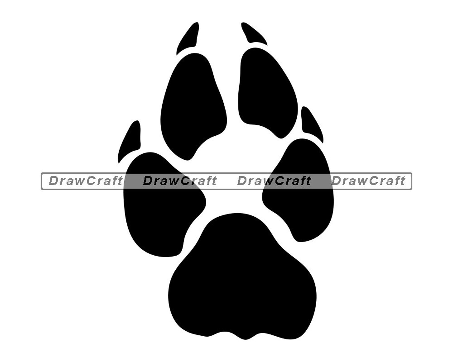 Coyote Footprint 2 SVG Coyote Svg Footprint Svg Footprint | Etsy