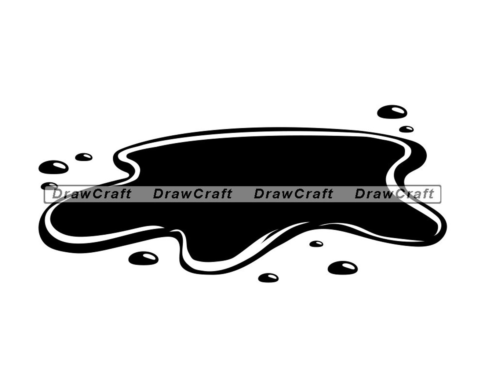 Puddle Melted Svg Splat Svg Spill Svg Puddle Cut Files | Etsy