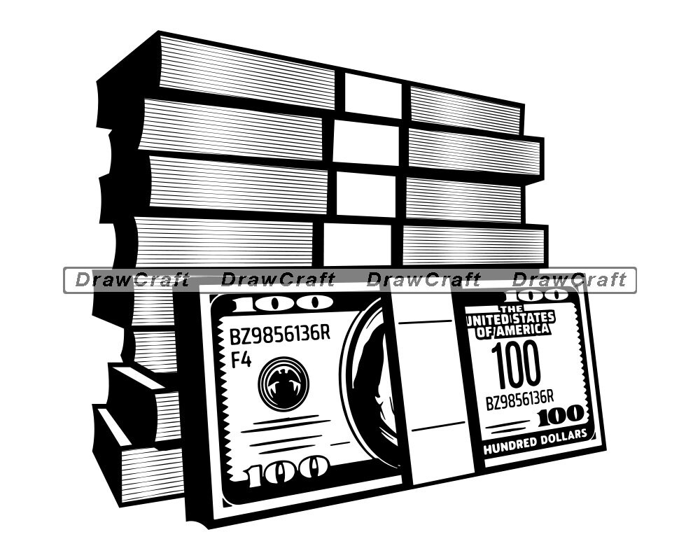 Stack Of Cash Svg Money Svg Cash Svg Money Cut Files Money | Etsy